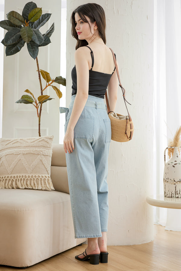 Padded Spag Top in Black - TheVelvetDolls